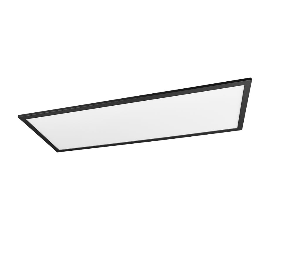 Plafoniera Rettangolare Modulo Led 34w Alpha Bordo Nero Trio Lighting