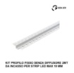 Profilo Da Incasso Cartongesso 2mt Per Strip Led 10 mm Gea Luce