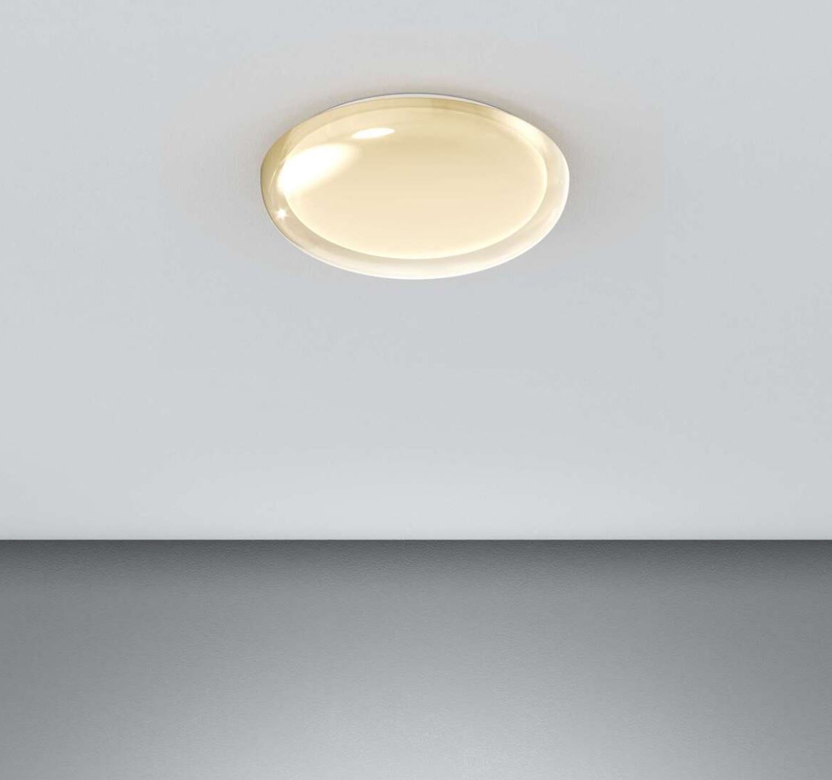 Plafoniera Bubble Doppio Diffusore Acrilico 40cm Led CCT 38w Top Light