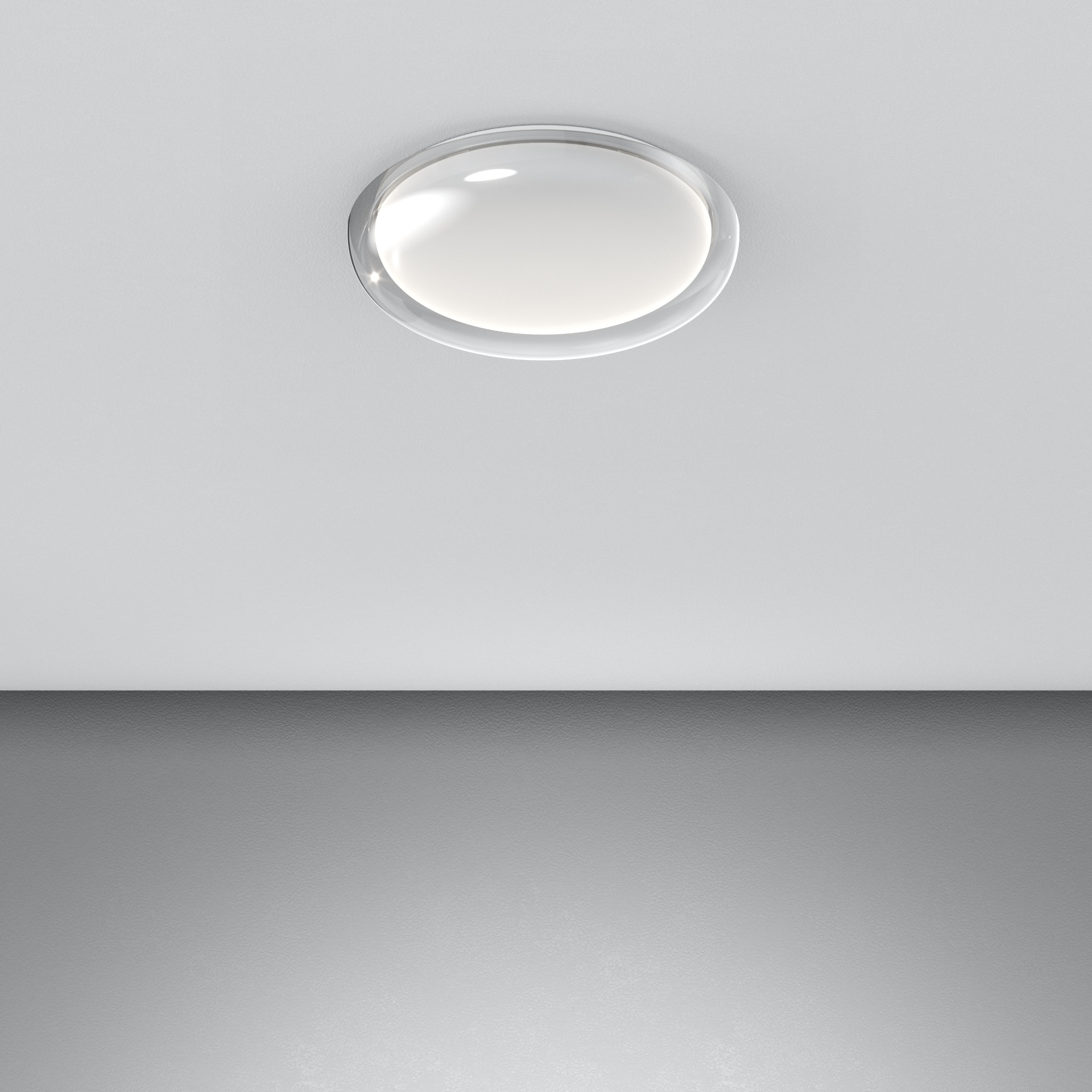 Plafoniera Bubble Doppio Diffusore Acrilico 40cm Led CCT 38w Top Light